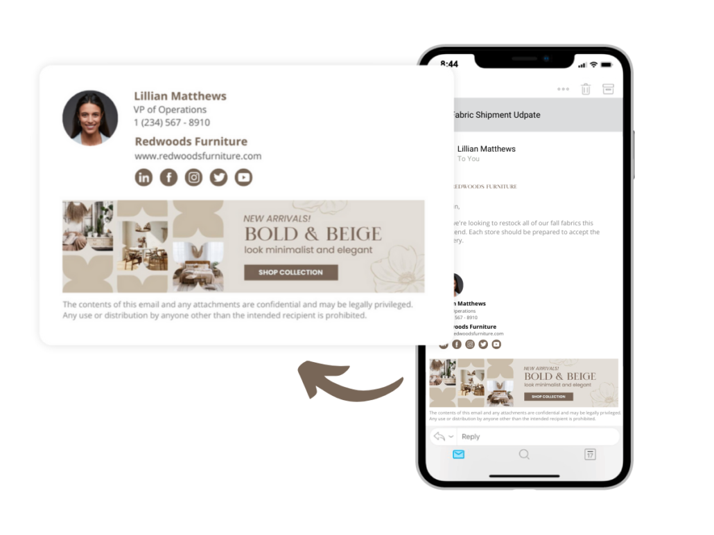 Email signatures for retail - Black Pearl Mail